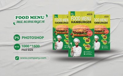 Fast Food Restoran Menü Afiş Başka #304603 - TemplateMonster