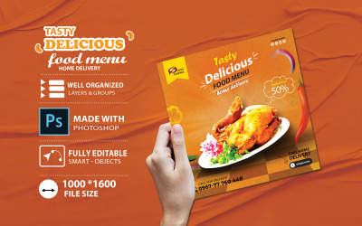 Another Fresh Chicken Meat Menu Restaurant Template