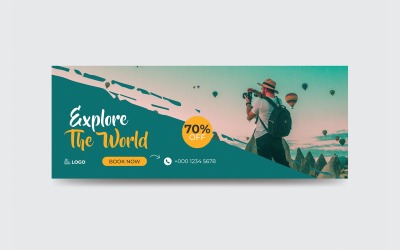 Reise-Facebook-Coverfoto-Vorlage #305853 - TemplateMonster