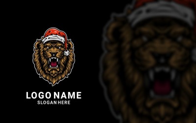 Disegno grafico del logo di Babbo Natale - TemplateMonster