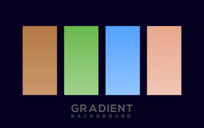 Green Gradient Background Vector Set - TemplateMonster