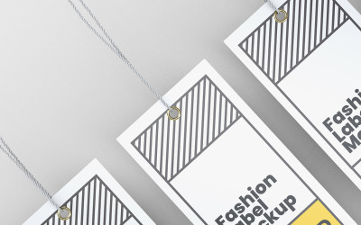 Etichetta Tag Mockup PSD Design Template Vol 19