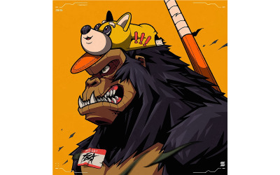 Hazael Radha Mech Illustration Vector - TemplateMonster