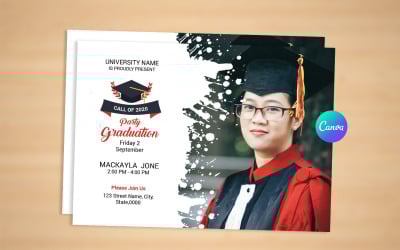 Printable Graduation Announcement Card Template