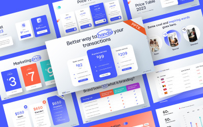 Modello PowerPoint Infografica sezione tabella