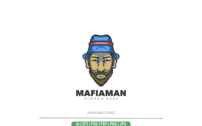 Mafia boss logo cute mascot #326593 - TemplateMonster
