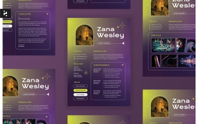 Creative Minimal CV Resume Pack #330090 - TemplateMonster