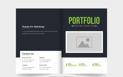 Architecture portfolio template vector - TemplateMonster