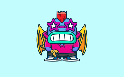 Vector de ilustración de personaje de Rowley Alex