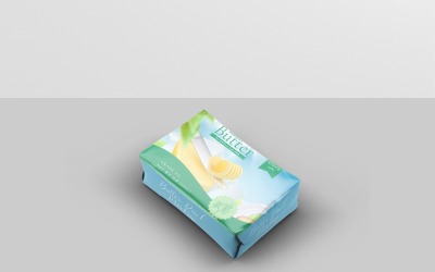 Spread Butter Wrap packaging Mockup 7 - TemplateMonster