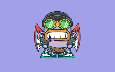 Vector de ilustración de personaje de Rowley Alex