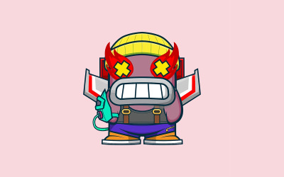 Vector de ilustración de personaje de Rowley Alex
