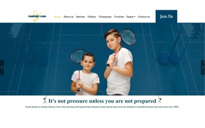 Badminton Website Templates - 13 Best Badminton Web Themes