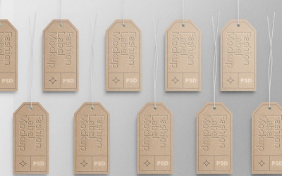 Modelo de PSD de tag de etiqueta de moda Vol 17
