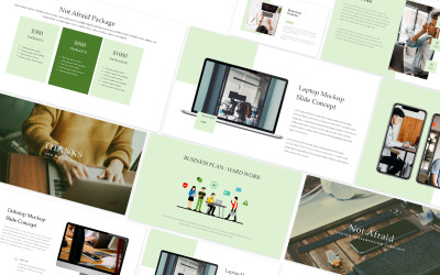 Modèle Powerpoint de mode Lookbook urbain - TemplateMonster