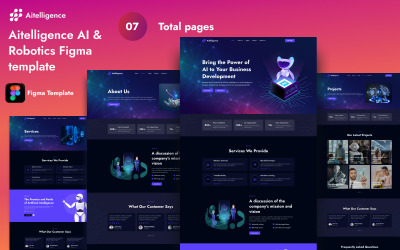AiTech – AI & Robotics Figma Template - TemplateMonster