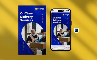 Instagram Story Template - Delivery Instagram Story Template for Shipping