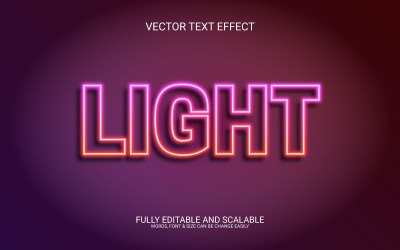 Light Editable Vector Eps Text Effect Design Illustration Template