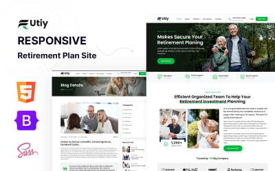 Retirement Planning Responsive Website Template