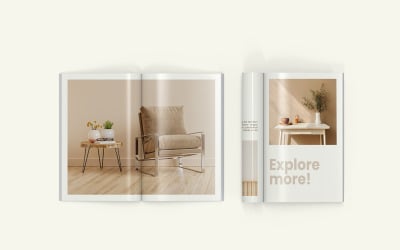 Magazine mockup psd template Vol 14 #368937 - TemplateMonster