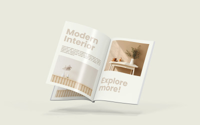 Modello psd mockup di rivista Vol 07 - TemplateMonster