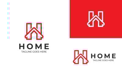 H Ev Logo Şablon Tasarımı #372977 - TemplateMonster