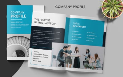 Company Profile, Minimal Brochure Template, Vector