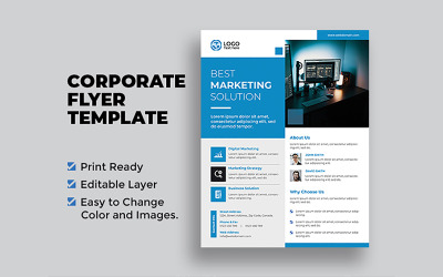 Corporate Business Promotional Flyer Template