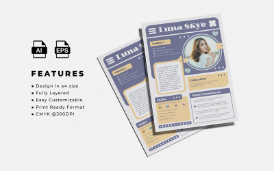 Özgeçmiş ve CV Şablon Tasarımı 002 #397448 - TemplateMonster