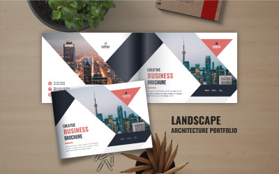 Landscape business brochure template or Landscape portfolio brochure ...