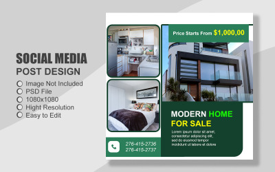 Real Estate Instagram Post Template in PSD - 025