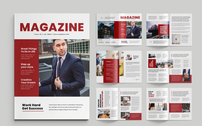 Magazine Layout Template Business Magazine Design