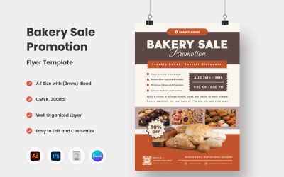 Bakery Menu - Flyer Template #296478 - TemplateMonster