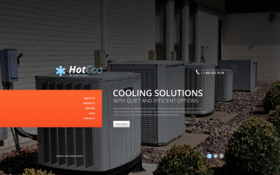 Air Conditioning Bootstrap Templates for HVAC, Heating, and Cooling ...