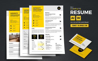 Professionell CV-mall #71023 - TemplateMonster