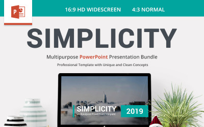 Simplicity - Business Presentation PowerPoint template