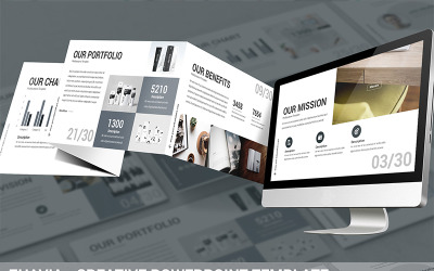 Creative Design PowerPoint template #82030 - TemplateMonster