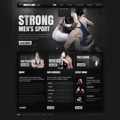 Bodybuilding Website Templates