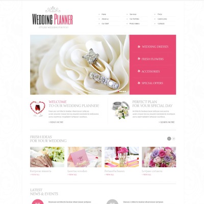 Wedding Planner Website Templates