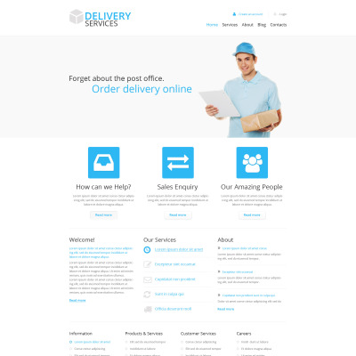 Courier Delivery Website Templates download free - truthtrust