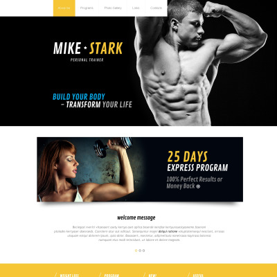 Bodybuilding Website Templates