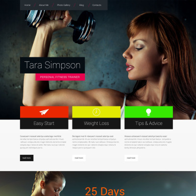Bodybuilding Website Templates