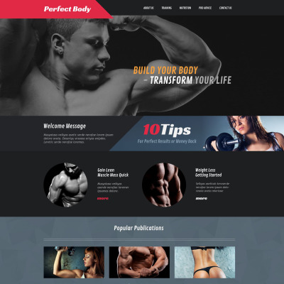 Bodybuilding Website Templates