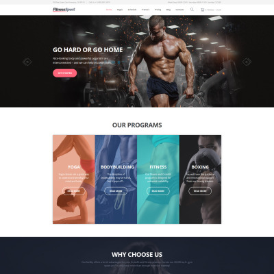 Fitness Website Templates