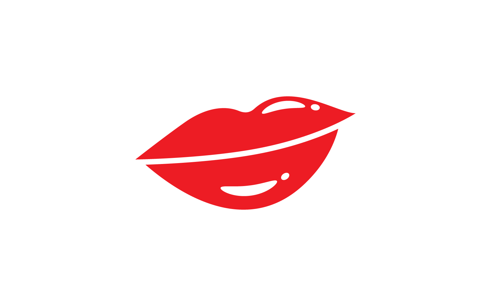 Plantilla de vector de diseño de mujeres de labios de belleza