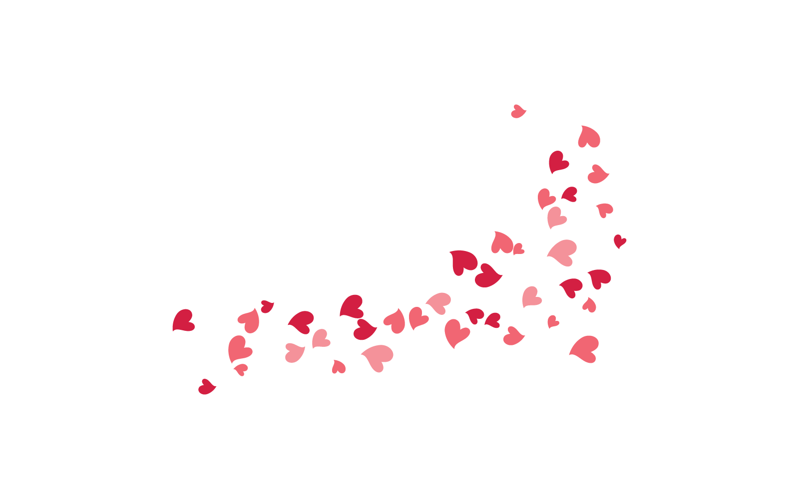 Love fall illustration background design template