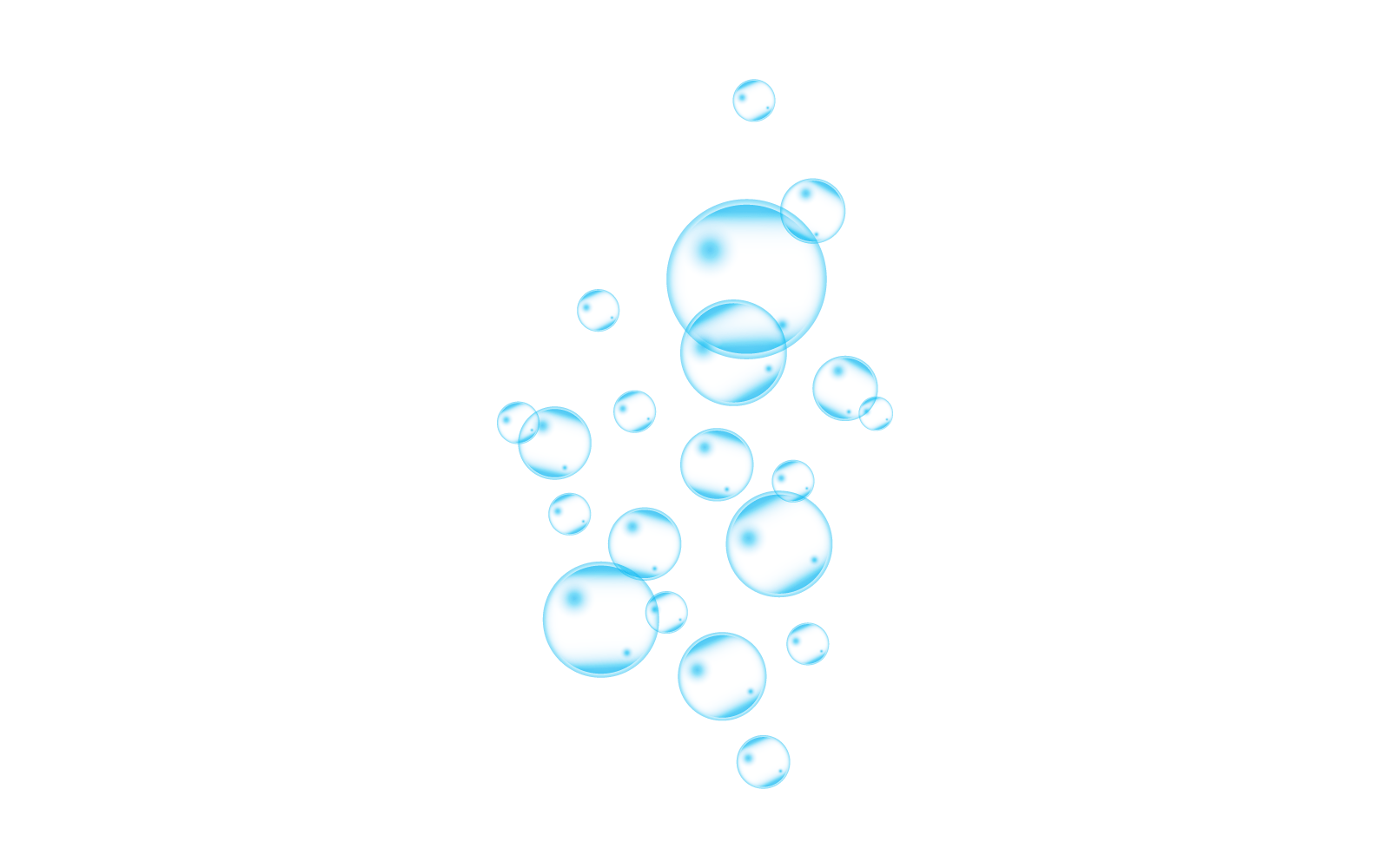 Design de modelo de ilustração de bolha realista natural