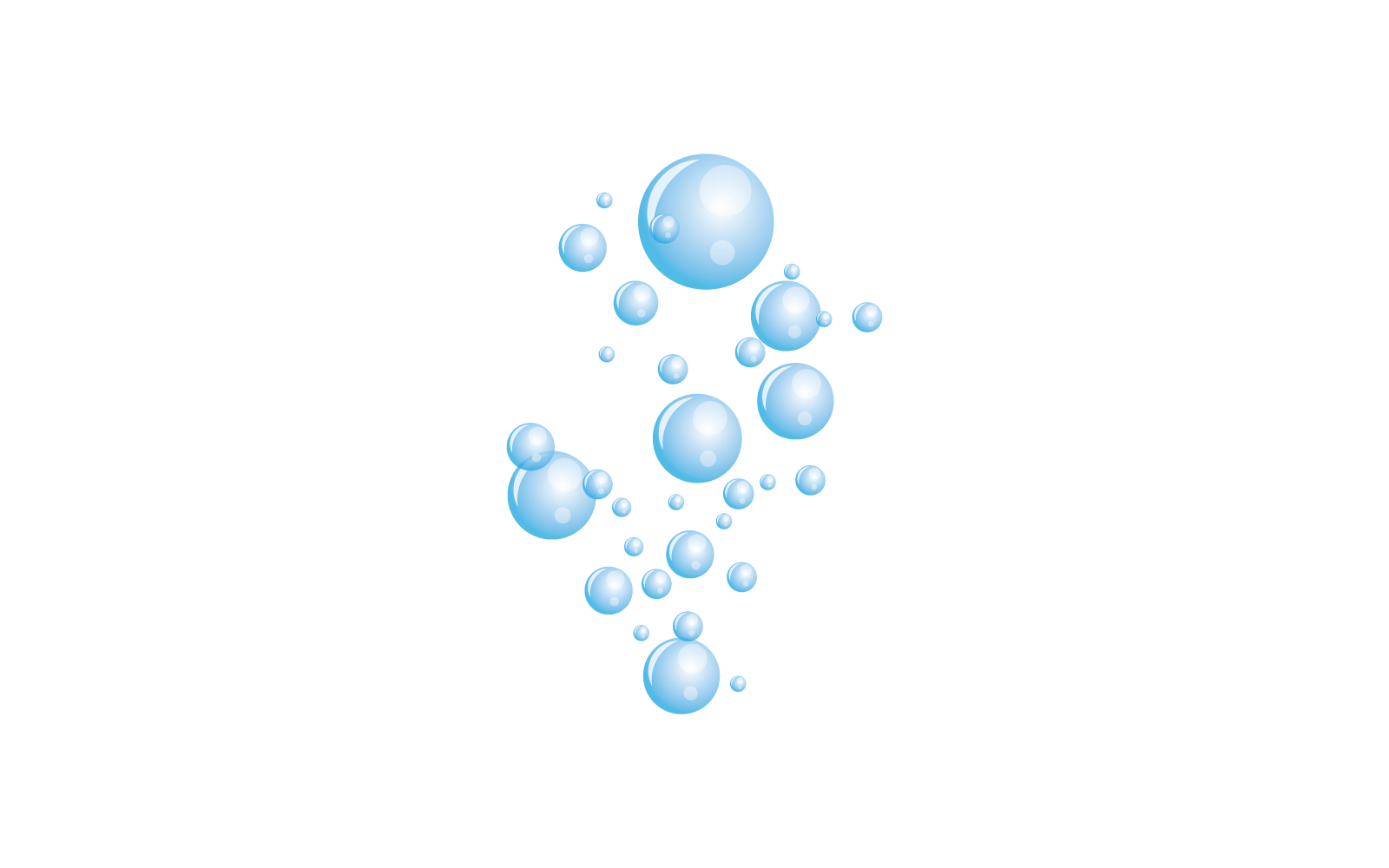 Illustration vectorielle d'icône de bulle réaliste naturelle