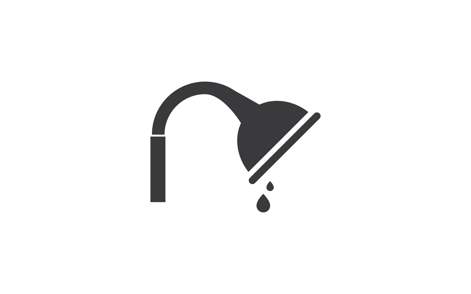 Douche eau illustration icône vecteur design plat