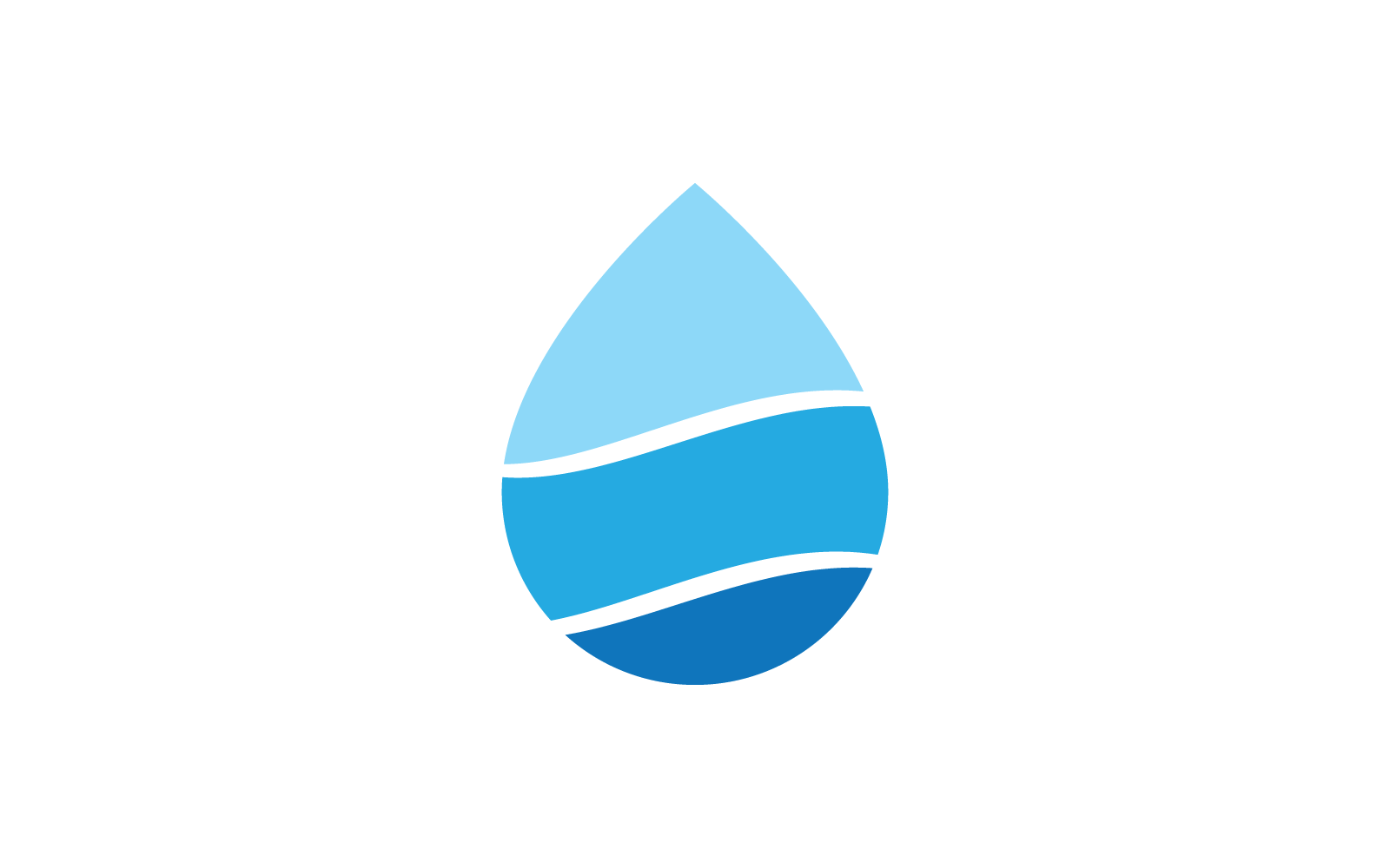 Ilustración de gota de agua Logo icono vector